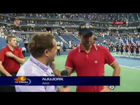 Novak Djokovic i Ivan Ivanovic - Intervju nakon pobede Djokovic - Nadal ...