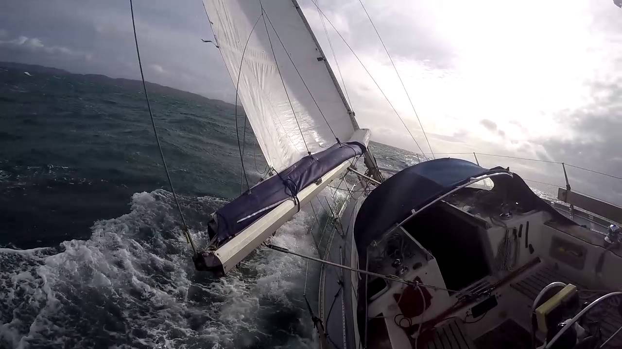 Single handed sailing from Canna to Mallaig - YouTube