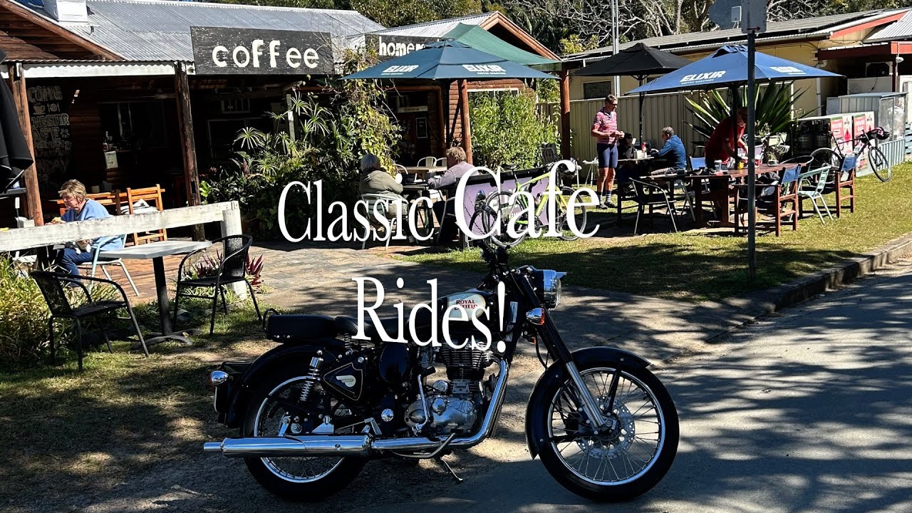 Royal Enfield Classic 350, Peachester Cafe and Coffee! - YouTube