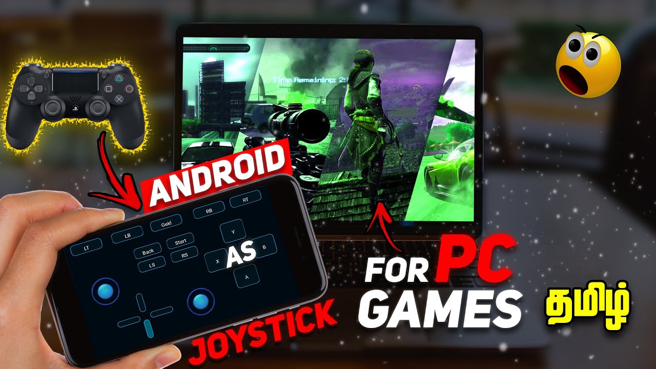 How to use Android mobile as Joystick for PC games in Tamil| Use Mobile ...