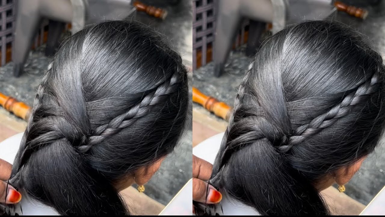 Simple and easy different hairstyle// unique elegant hair style for ...