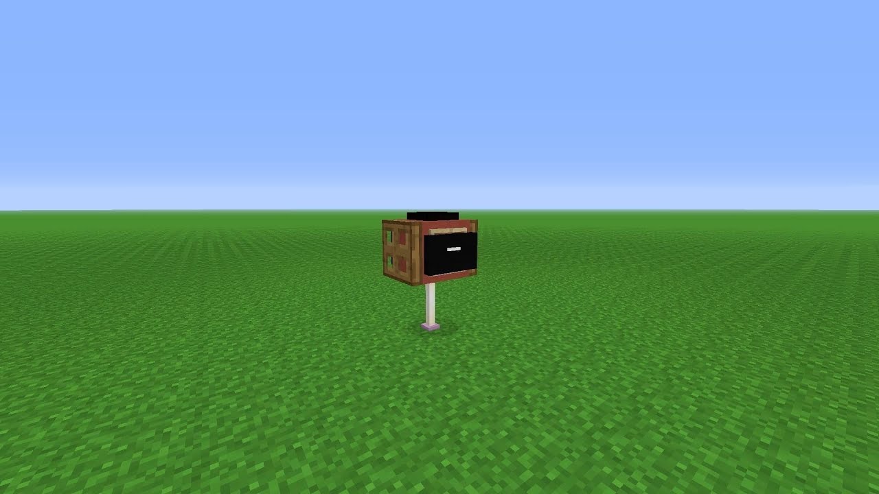 Minecraft: How to make a working mail box! - YouTube