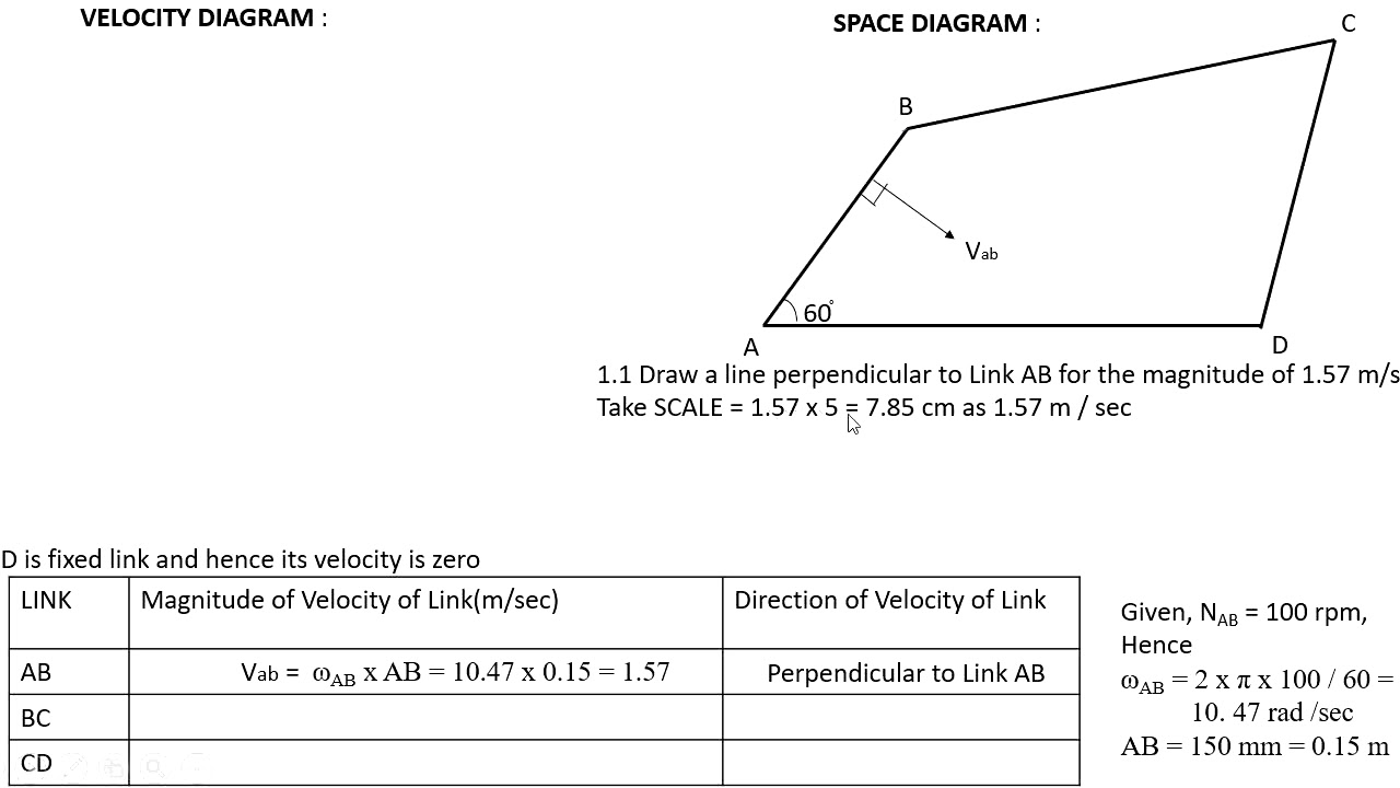 VELOCITY AND ACCELERATION ANALYSIS OF 4 BAR MECHANISM - YouTube