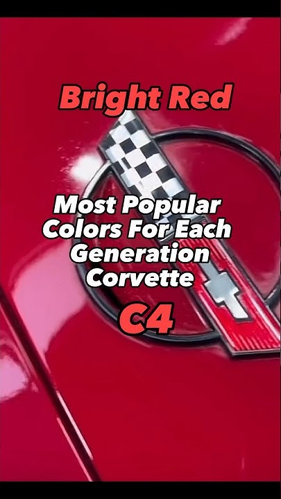 Most popular Chevy Corvette colors for each generation. American muscle ...
