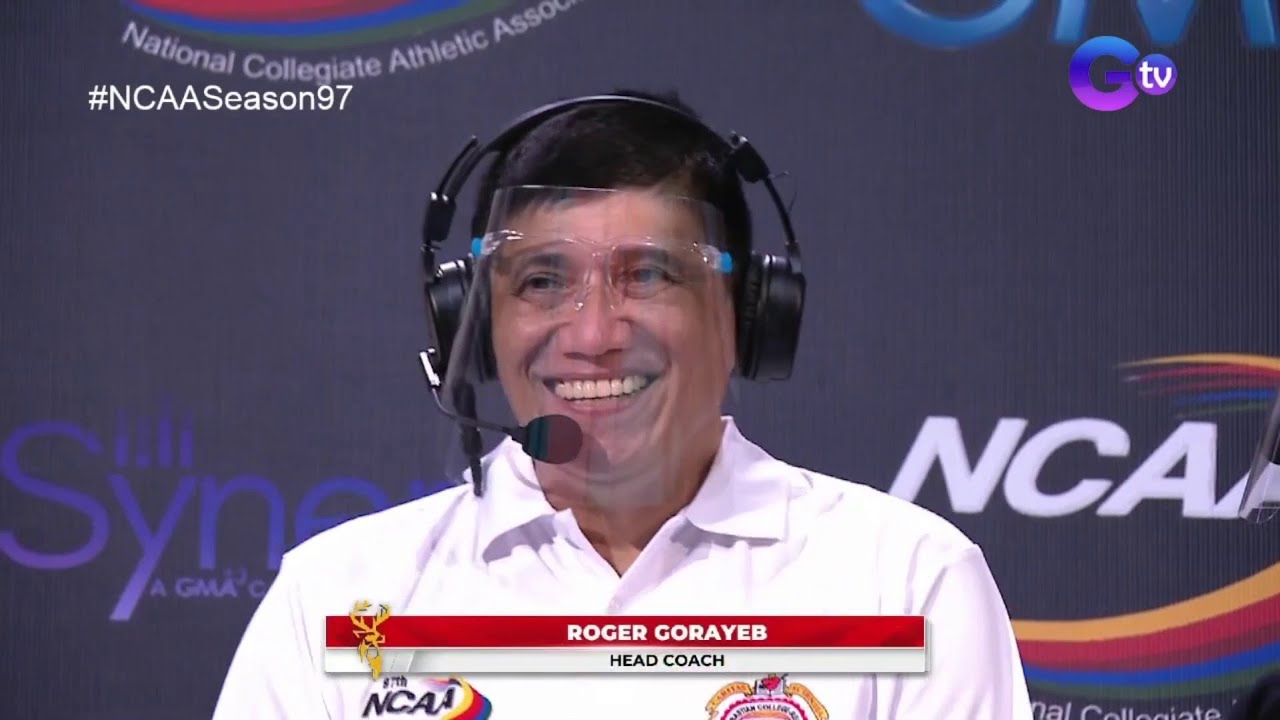 Interview with the winning coach Roger Gorayeb | SSC-R vs Letran | NCAA ...