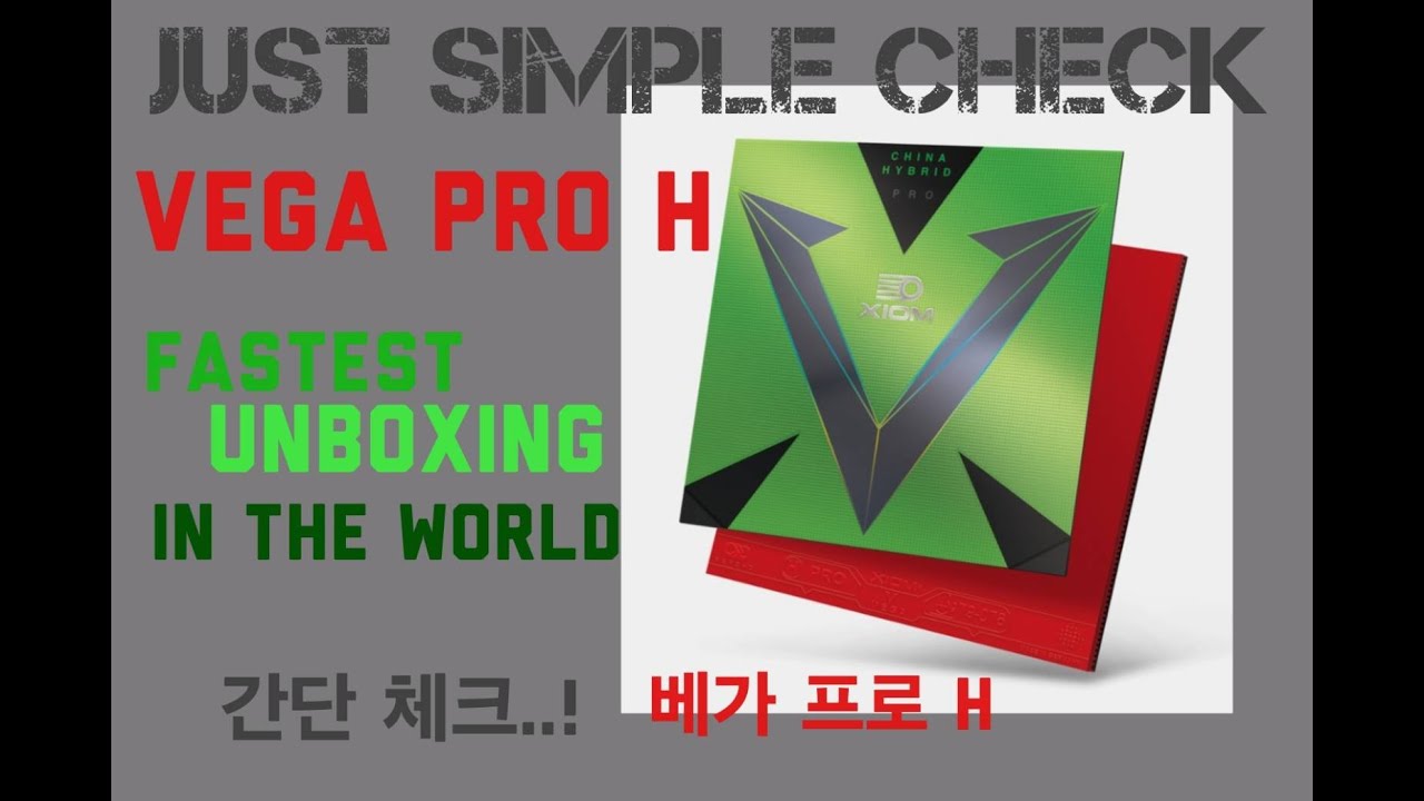 World’s Fastest Unboxing! Vega Pro H! "The Latest Equipment Series ...