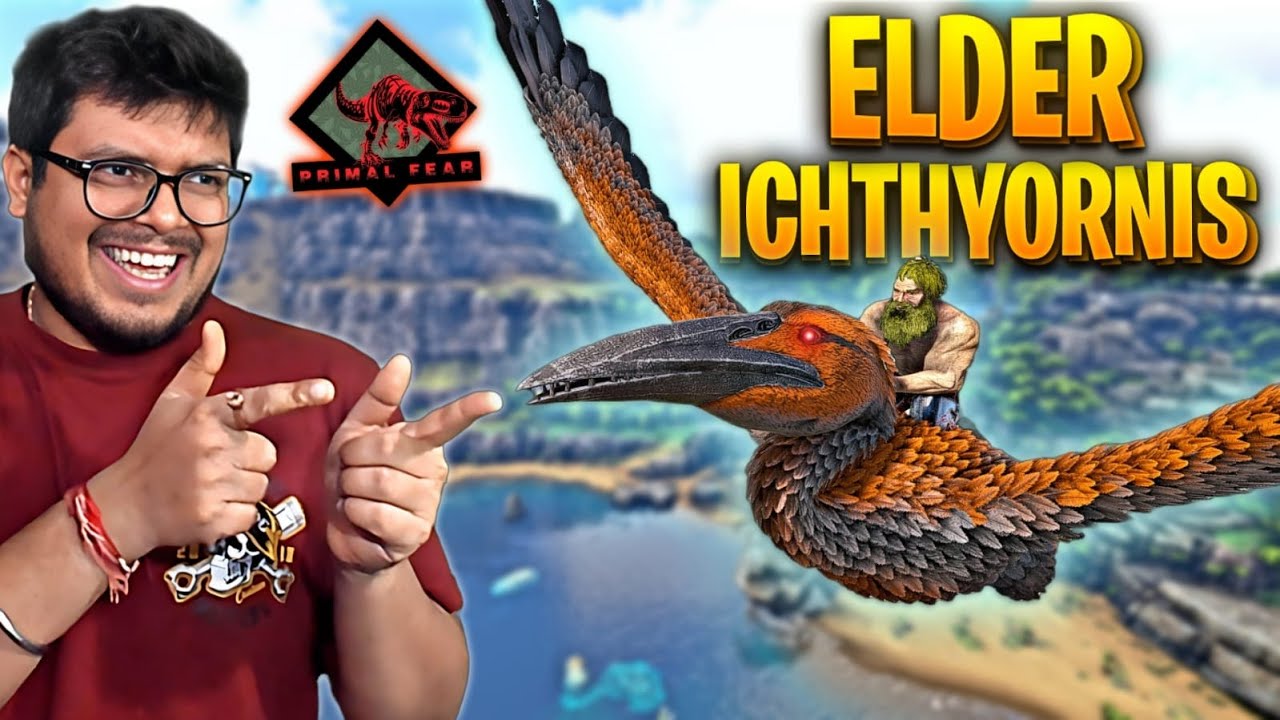 I Finally Tamed A Flying Dinosaur Elder Ichthyornis - Ark Primal Fear ...