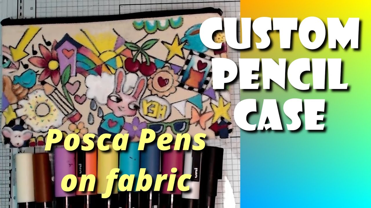 Doodling on Fabric || Posca Paint Pens - YouTube