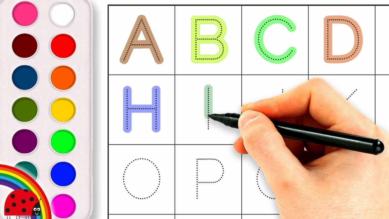 Learn to Write the English Alphabet in a Fun Way - YouTube