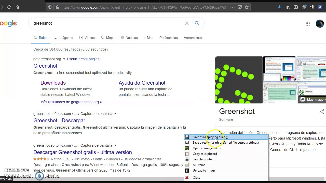 Hacer capturas de pantalla y editar con Greenshot - YouTube