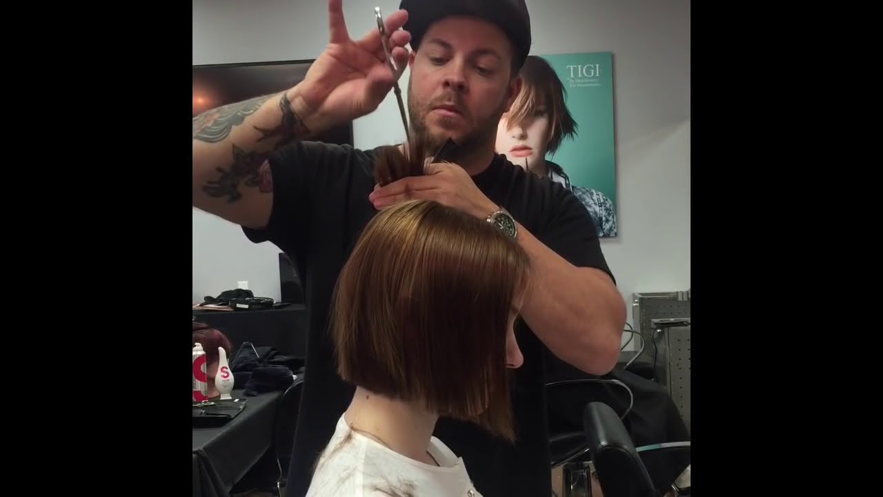 Classic bob step by step haircut tutorial - YouTube