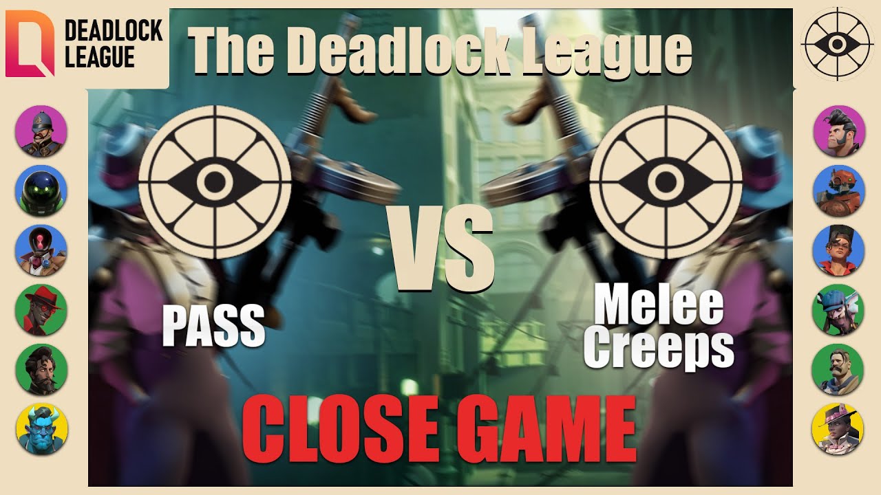 PASS vs Melee Creeps | The Deadlock League - YouTube
