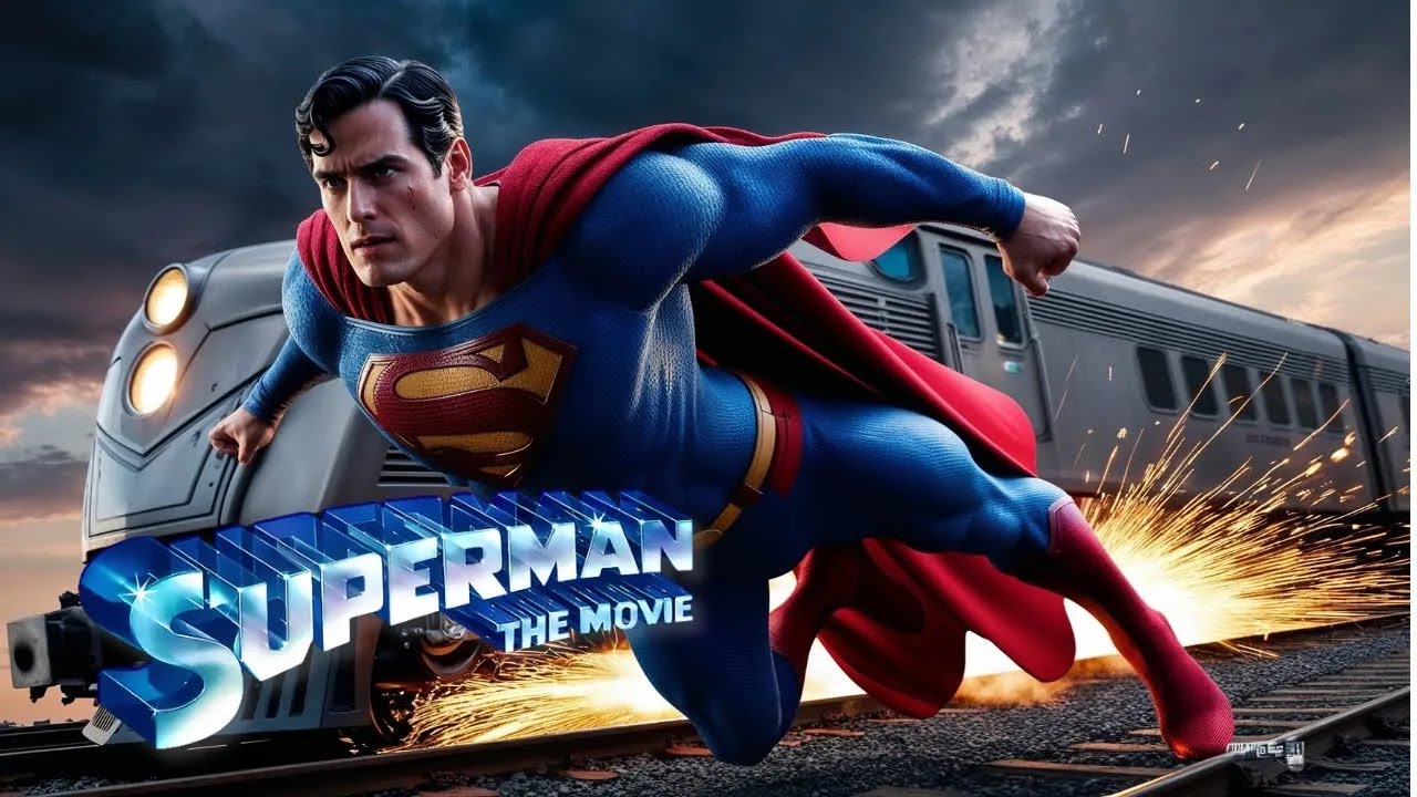 Superman Saves a Runaway Train #viralvideo #marvel #superman # ...