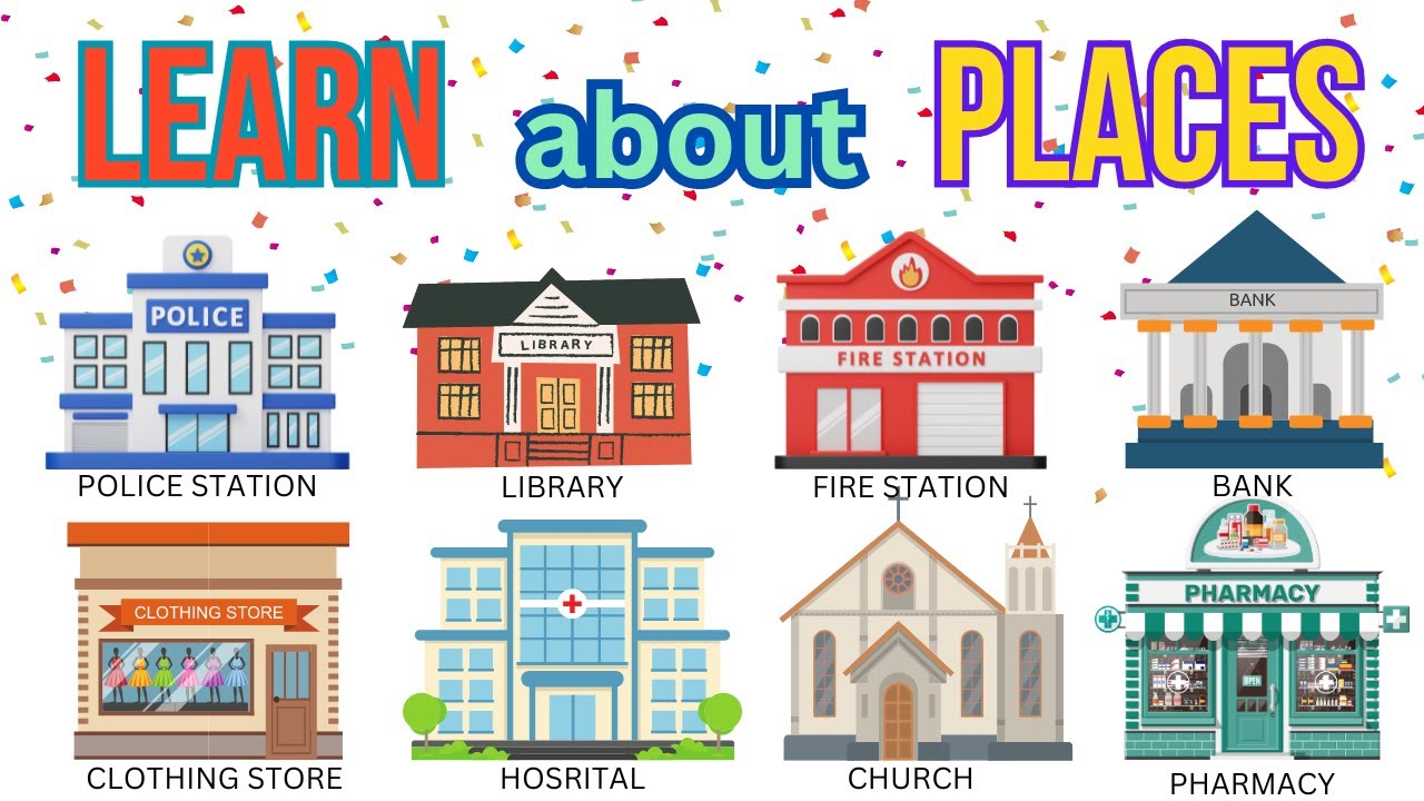 My City: Learn about Places in English - YouTube