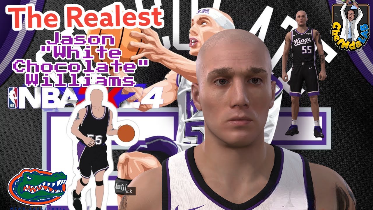 The Realest Jason Williams aka "White Chocolate" NBA 2k24 Face Creation ...