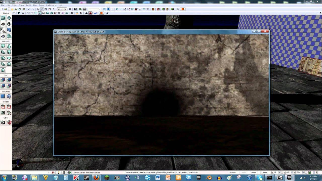 Creating a UDK Game Part 7: Advanced Lighting Techniques - YouTube
