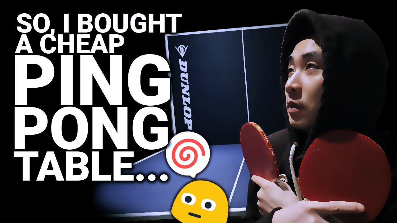 Table Tennis Review - Dunlop Walmart Ping Pong Table and DIY Wheel ...