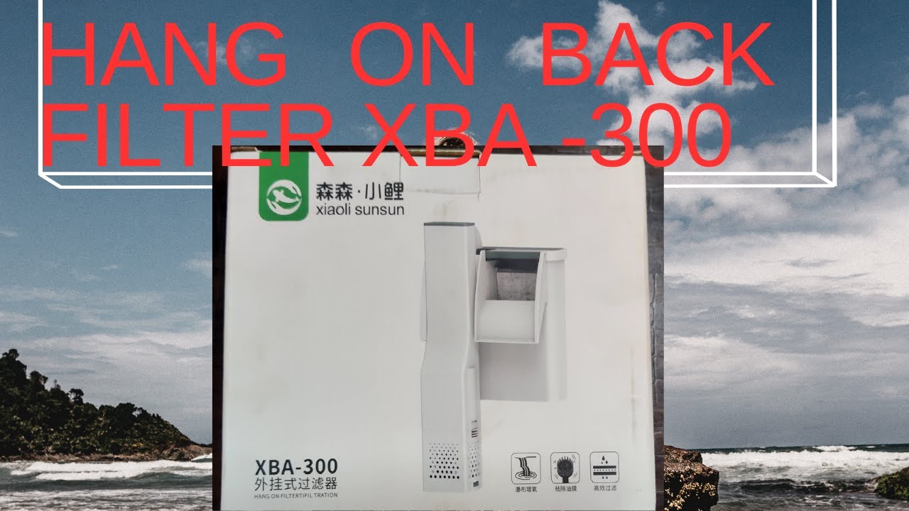 Hang on back Filter , XBA-300 Unboxing and setup guide . #hobfilter # ...