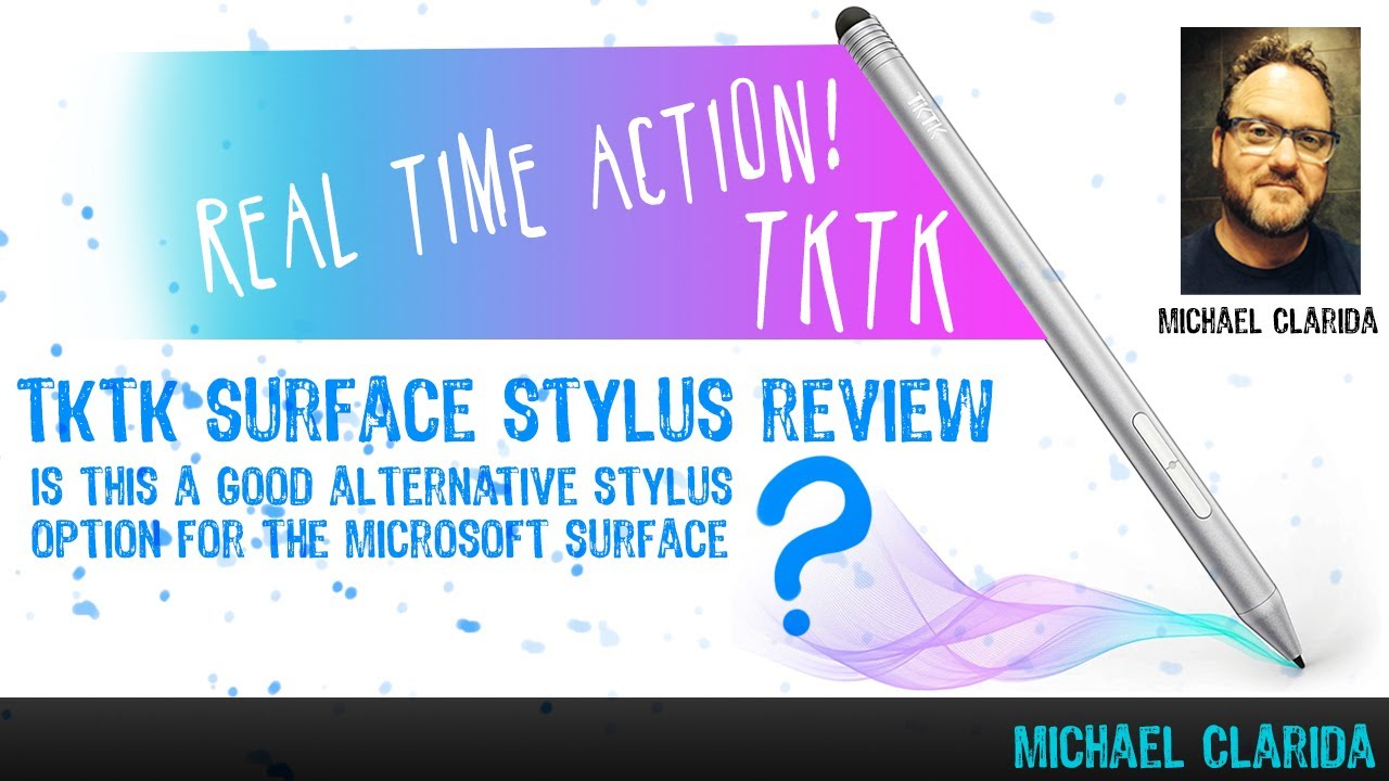 Surface pen alternative review TkTk stylus - YouTube
