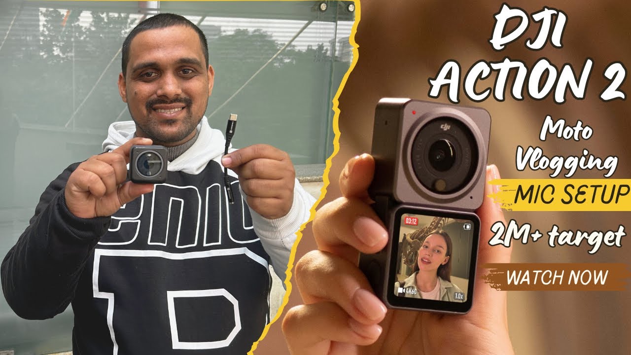 Dji action 2 mic setup for motovlogging #dominor400 #micsetup # ...