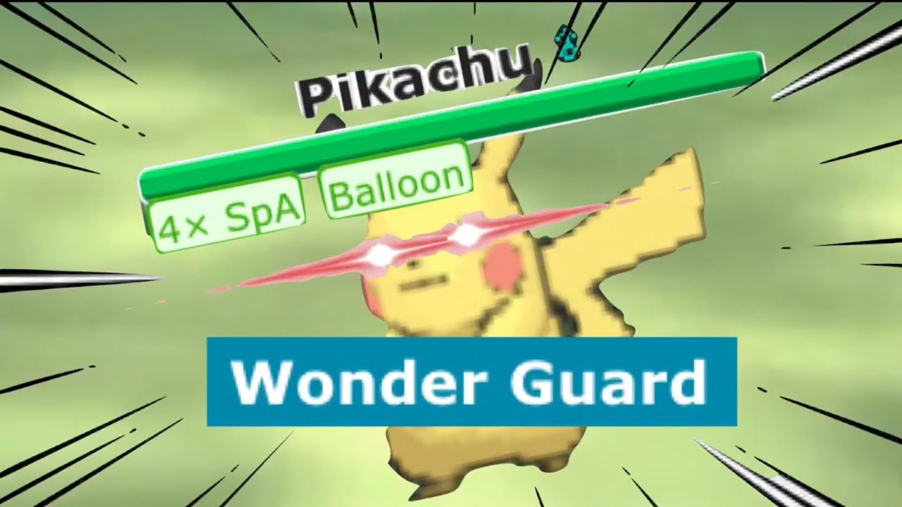 WONDER GUARD PIKACHU SWEEPS TEAMS on Pokemon Showdown! - YouTube