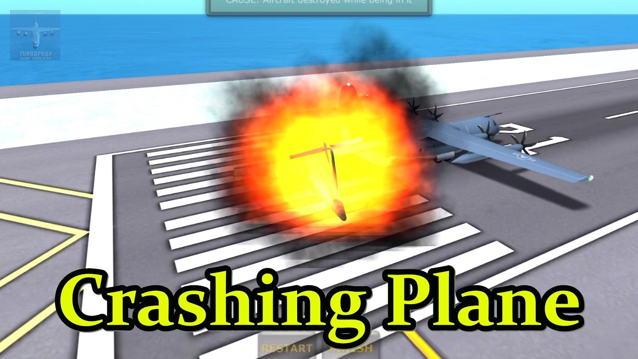 Destroying Parked Planes | Turboprop Flight Simulator - YouTube