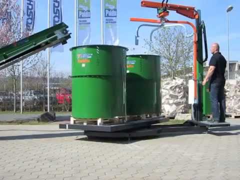 Pakowarka do drewna PackFix Hydro Posch - YouTube