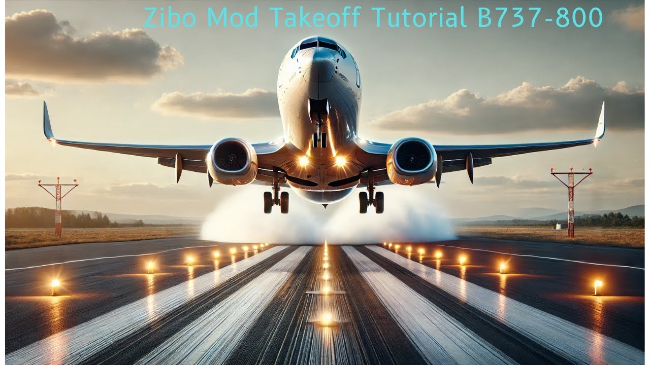 Zibo Mod Takeoff Tutorial B737-800 - YouTube