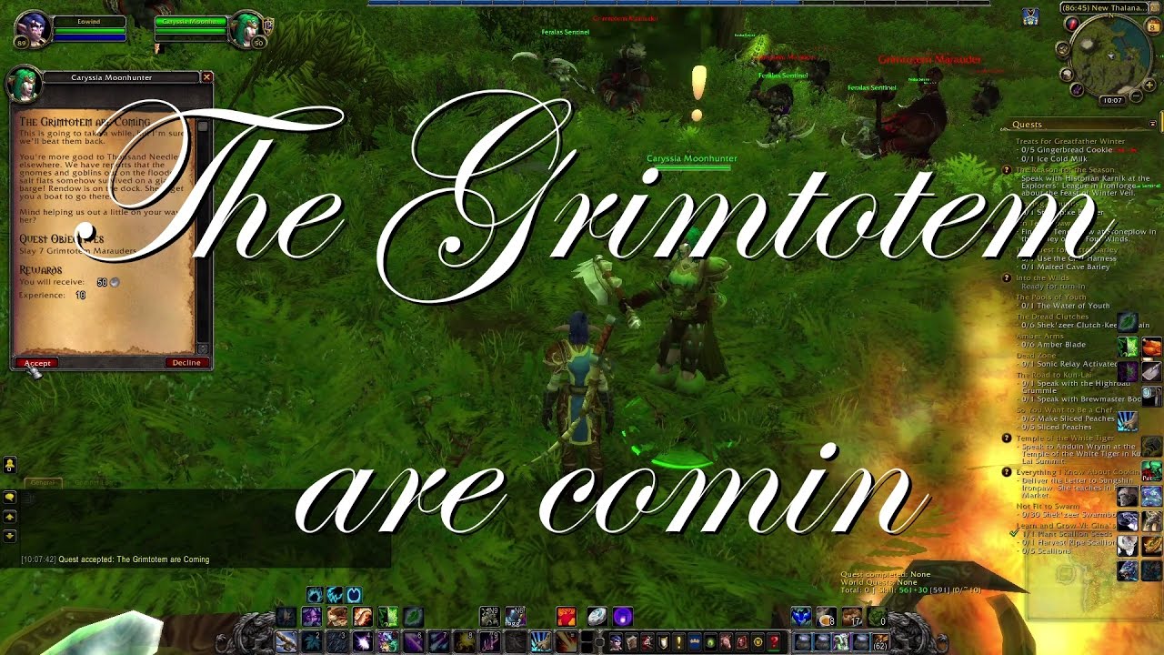 World of Warcraft Walkthrough: The Grimtotem are coming - YouTube