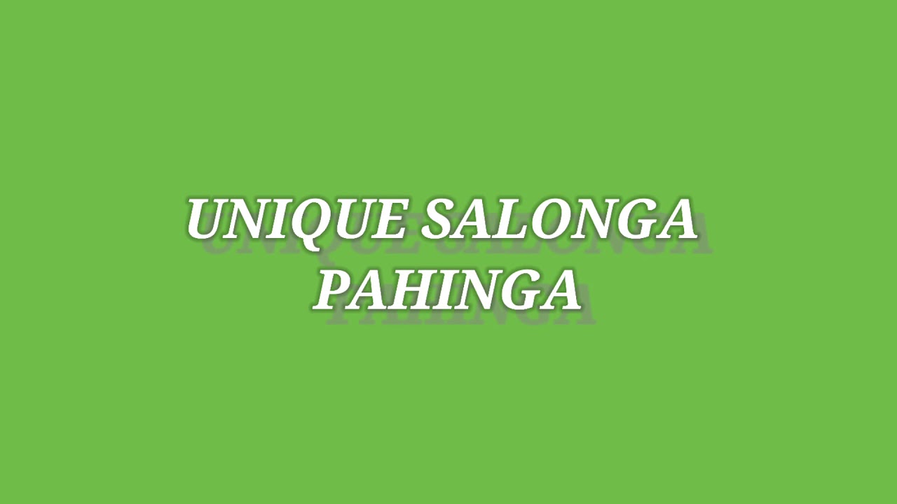 UNIQUE SALONGA - Pahinga (LYRIC VIDEO) - YouTube