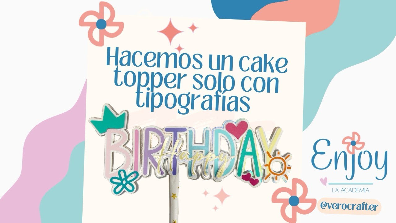 Hagamos un cake topper solo con tipografías - ¿Que son los dingbats y ...