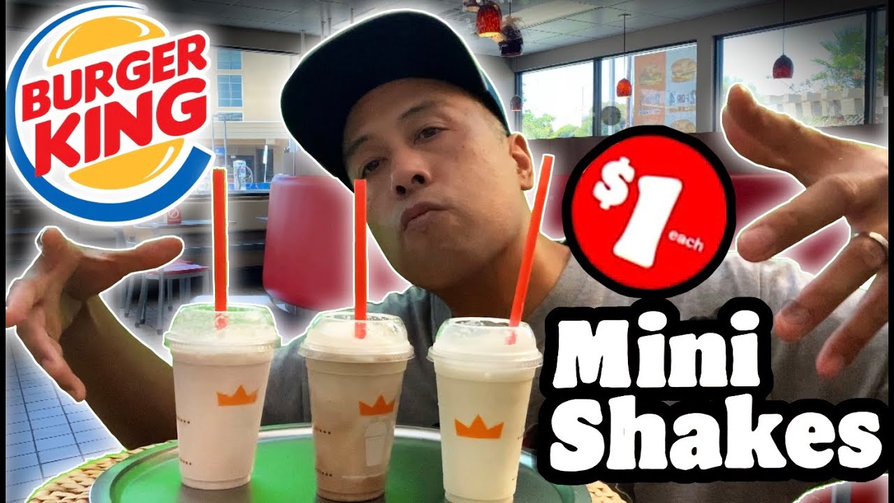 NEW BURGER KING $1 MINI SHAKES - YouTube