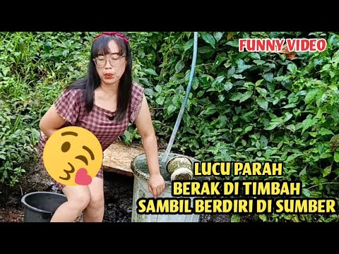 Bikin ngakak... Mumpung gak ada yang lewat..  Berak di timbah di pinggir hutan