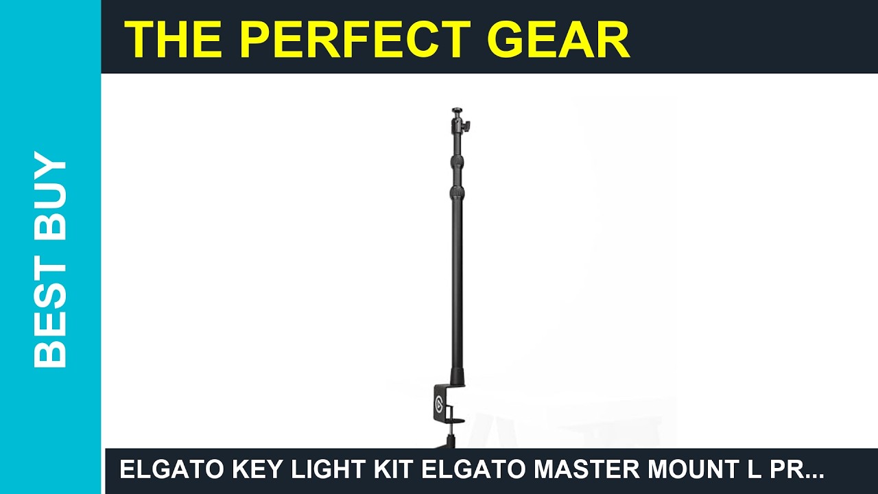 Elgato Key Light kit Elgato Master Mount L Premium Desk Clamp with ...