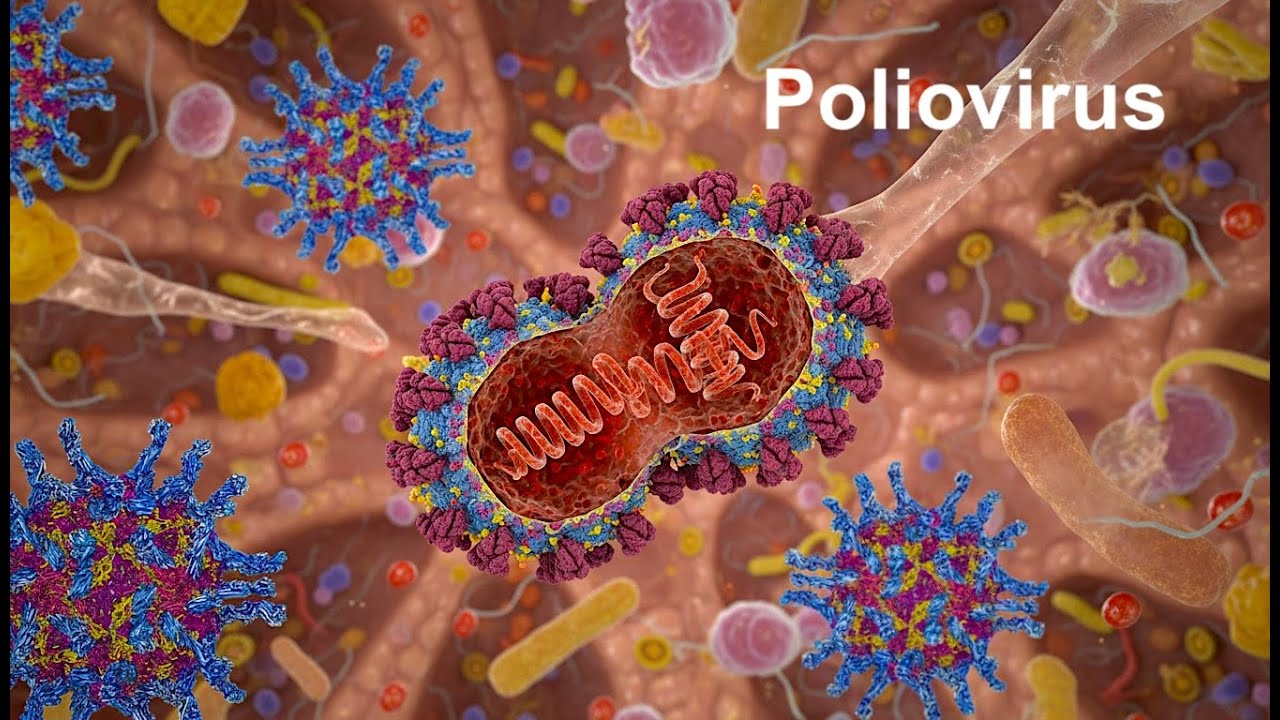 Poliovirus [RNA, Naked, Positive Sense, Picornaviridae] - YouTube