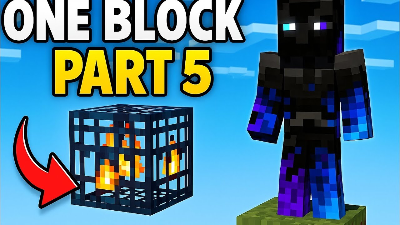 I make a mob spawner in my (one block) part 5 - YouTube