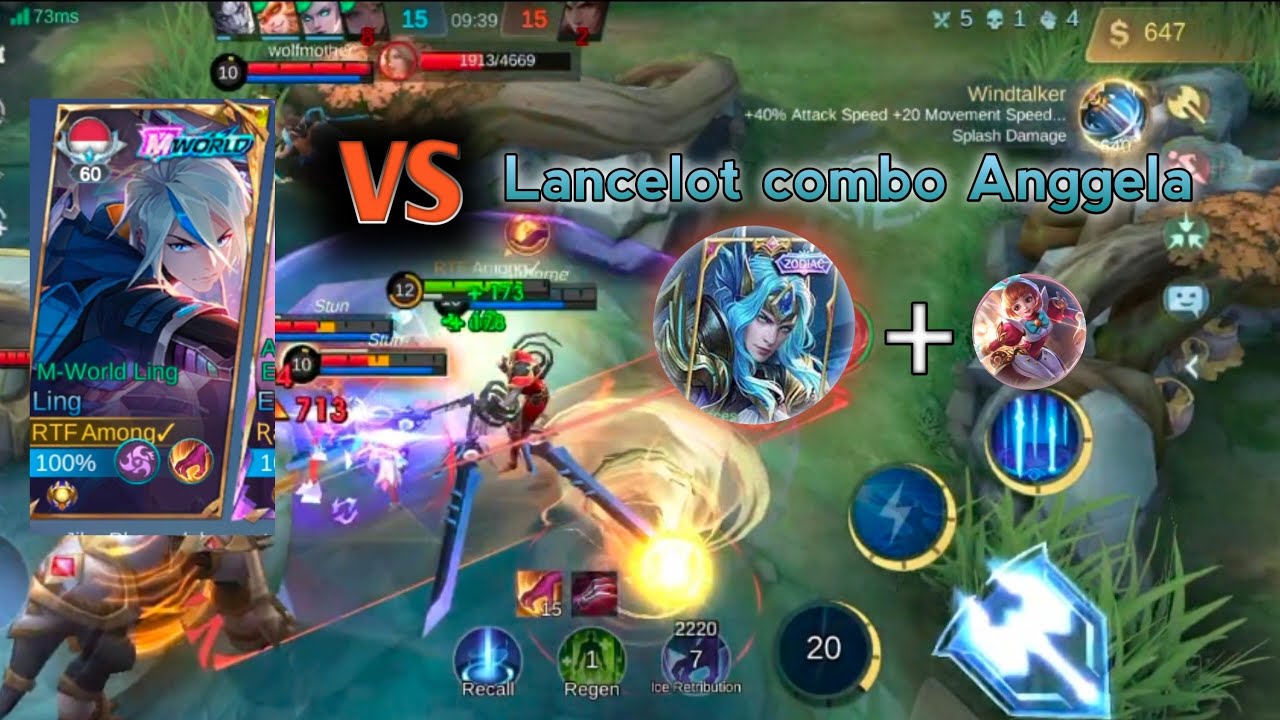 Ling M World Skin Fasthand Vs lancelot Zodiak Gameplay Mobile Legend ...