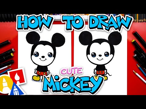 How To Draw Mickey Mouse Cute Cartoon | Safe Videos for Kids