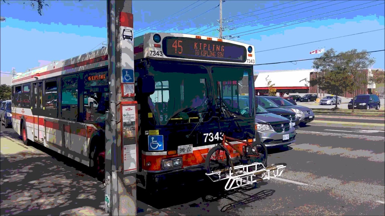 TTC 1999 New Flyer D40LF #7343 scene - YouTube