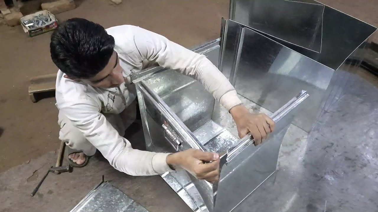 Amazing Process of Making Small Safe Metal Sheet | Drum | Metal Console ...