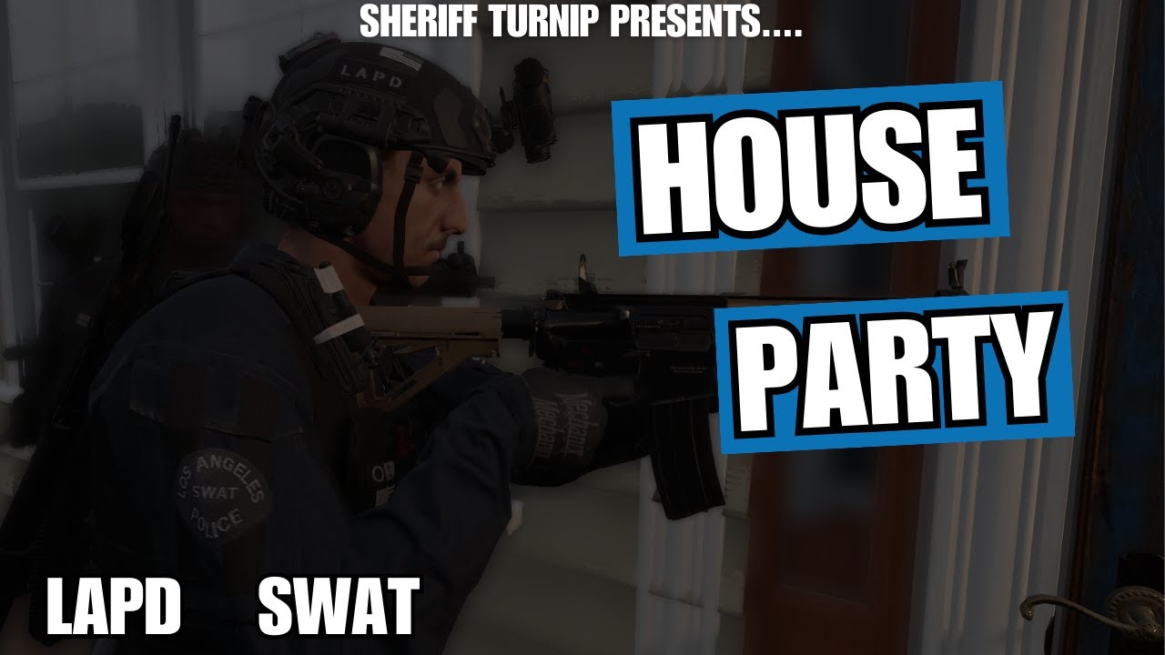 LAPD SWAT Raid House Party | Ready or Not Mod Gameplay | Action Spoof ...