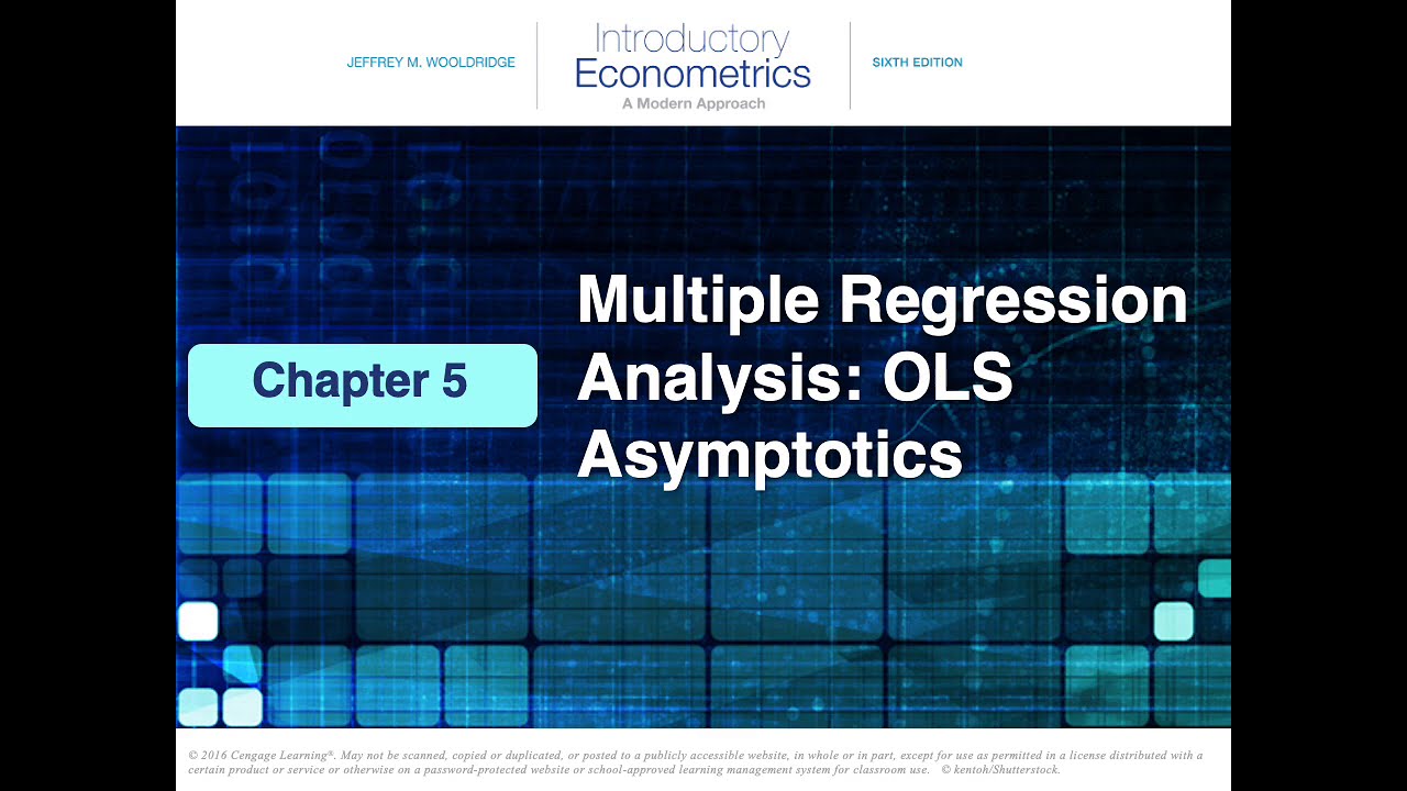 ECON305 - Econometrics 1 - Chapter 5 : Multiple Regression Analysis - OLS Asymptotic - YouTube
