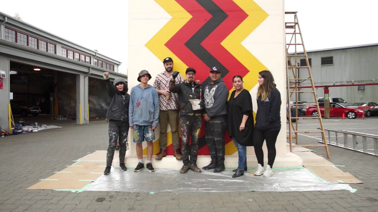 Blanketing The City Mural Series: Debra Sparrow - YouTube