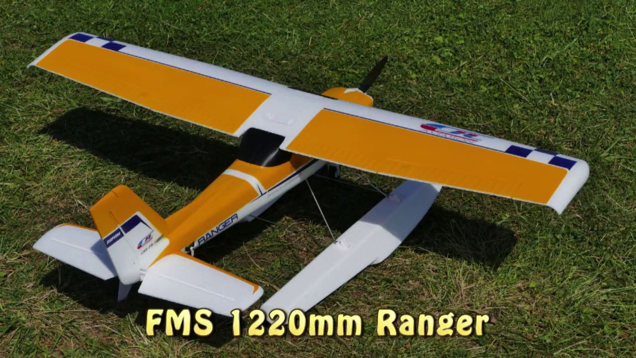 FMS 1220mm Ranger on floats - YouTube