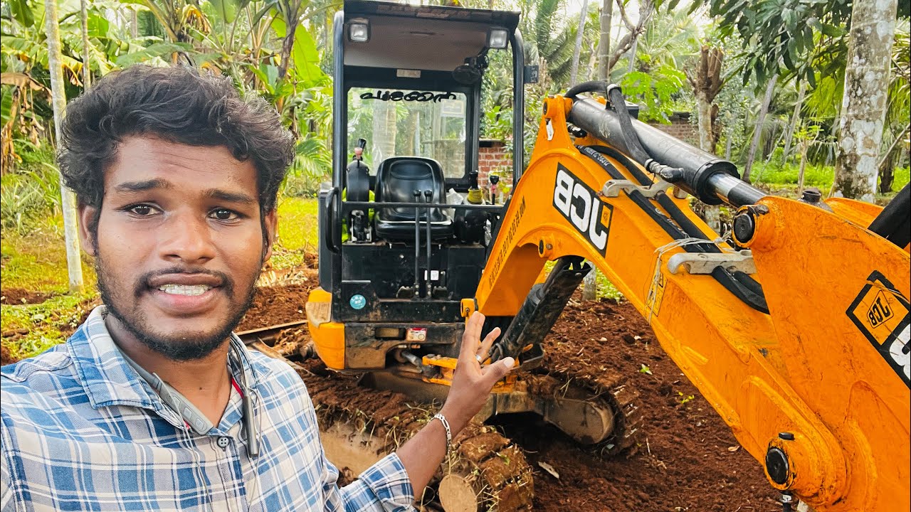 PART-2 தென்னை மரதோட்டம் JCB மூலம் சுத்தம் செய்தல் || JCB JS30 COCONUT 🌴 ...