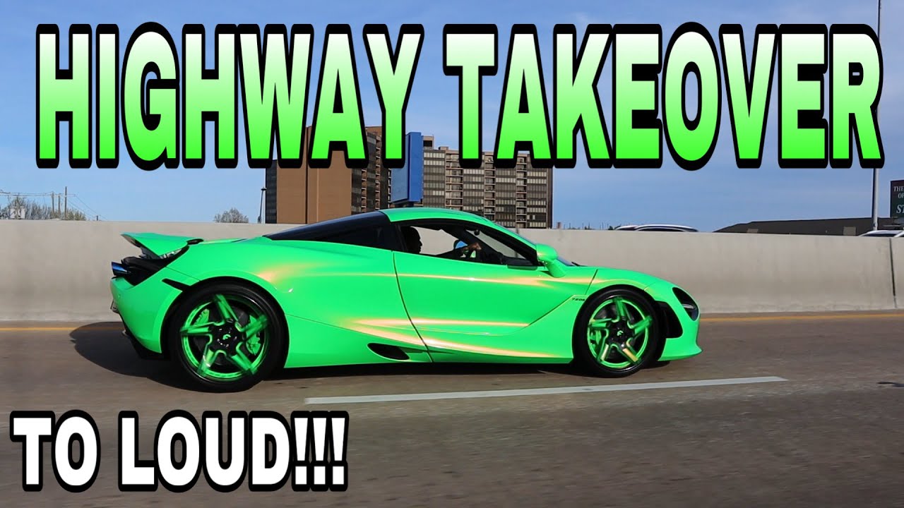 HIGHWAY TAKEOVER AND SEEING CJON32S 900HP MCLAREN 720S AFTER PC PAINTED ...