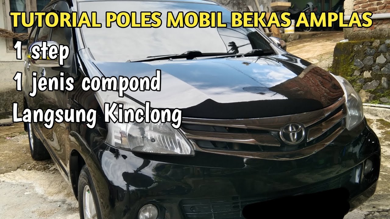CARA POLES BODY MOBIL.WARNA HITAM.BEKAS AMPLAS SUPAYA KINCLONG LAGI ...
