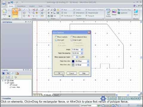 Solid Edge 2D Drafting Tutorial : How To Use 2D Model Sheet - YouTube