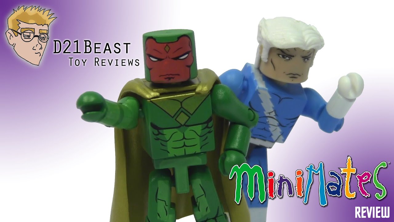 Minimates Marvel Now Vision & Quicksilver 2-Pack Review - 2015 Toys R ...