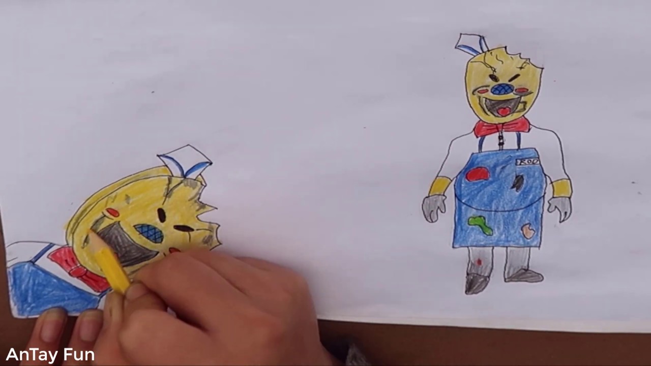How To Draw Rod From Ice Scream Antay Fun Youtube